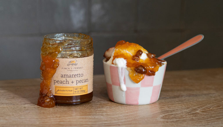 Amaretto Peach + Pecan Preserves – Finch + Fennel