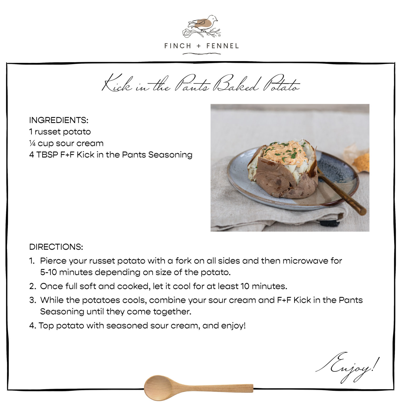Kick in the Pants Seasoning – Finch + Fennel