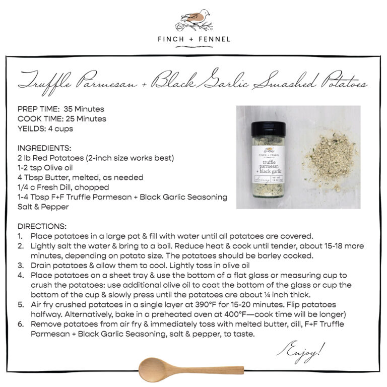 Truffle Parmesan + Black Garlic Seasoning – Finch + Fennel